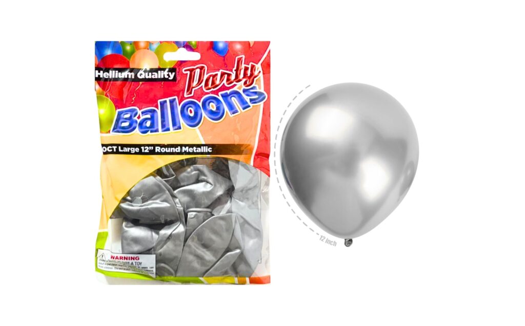 10ct 12″ Pearlized Metallic Silver Balloon – Simon Quan & Co. Ltd